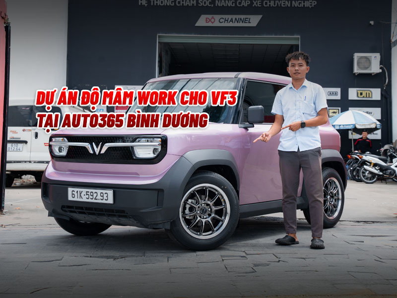 Dự Án Độ Mâm Work Cho Vinfast Vf3 Tại Auto365 Bình Dương - Auto365 Bình Dương